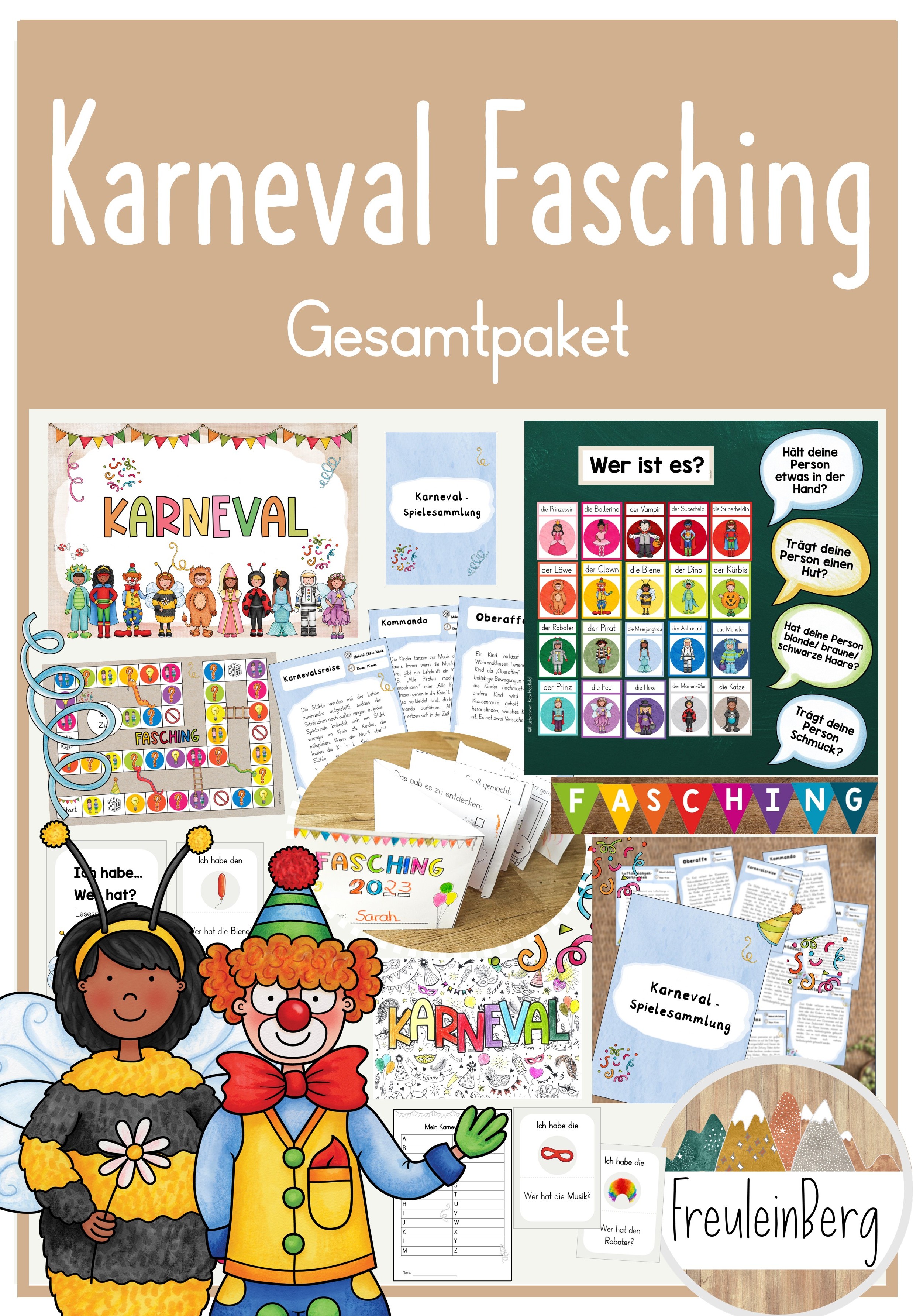 Gesamtpaket: Karneval - Fasching – Unterrichtsmaterial im Fach ...