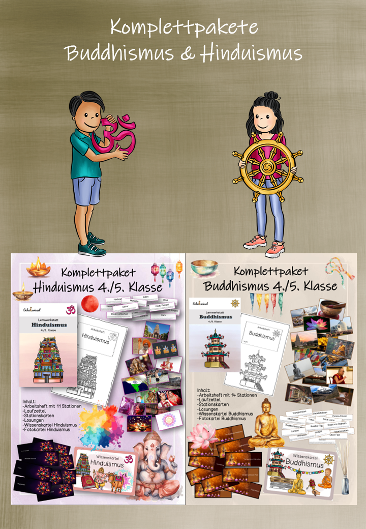 Materialpaket: Buddhismus & Hinduismus – Unterrichtsmaterial im Fach ...