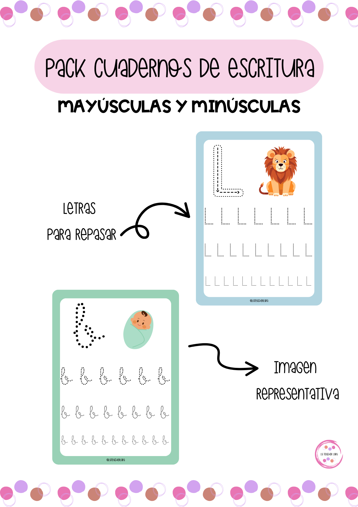Pack de cuadernos de escritura: letras mayúsculas y minúsculas ...