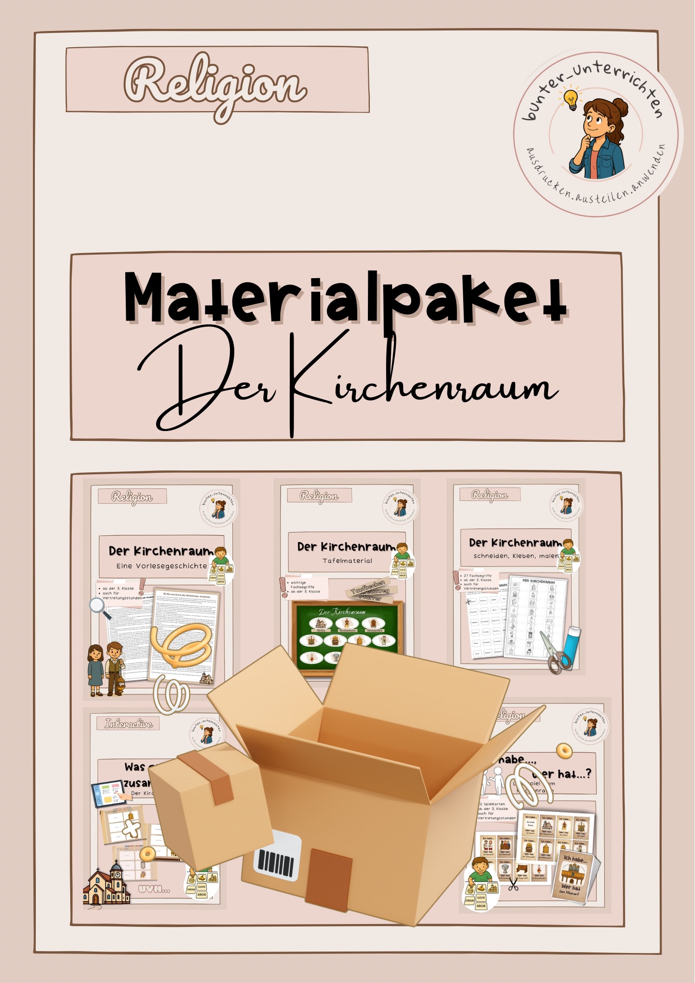 (Wachsendes) Materialpaket: Der Kirchenraum – Unterrichtsmaterial im ...