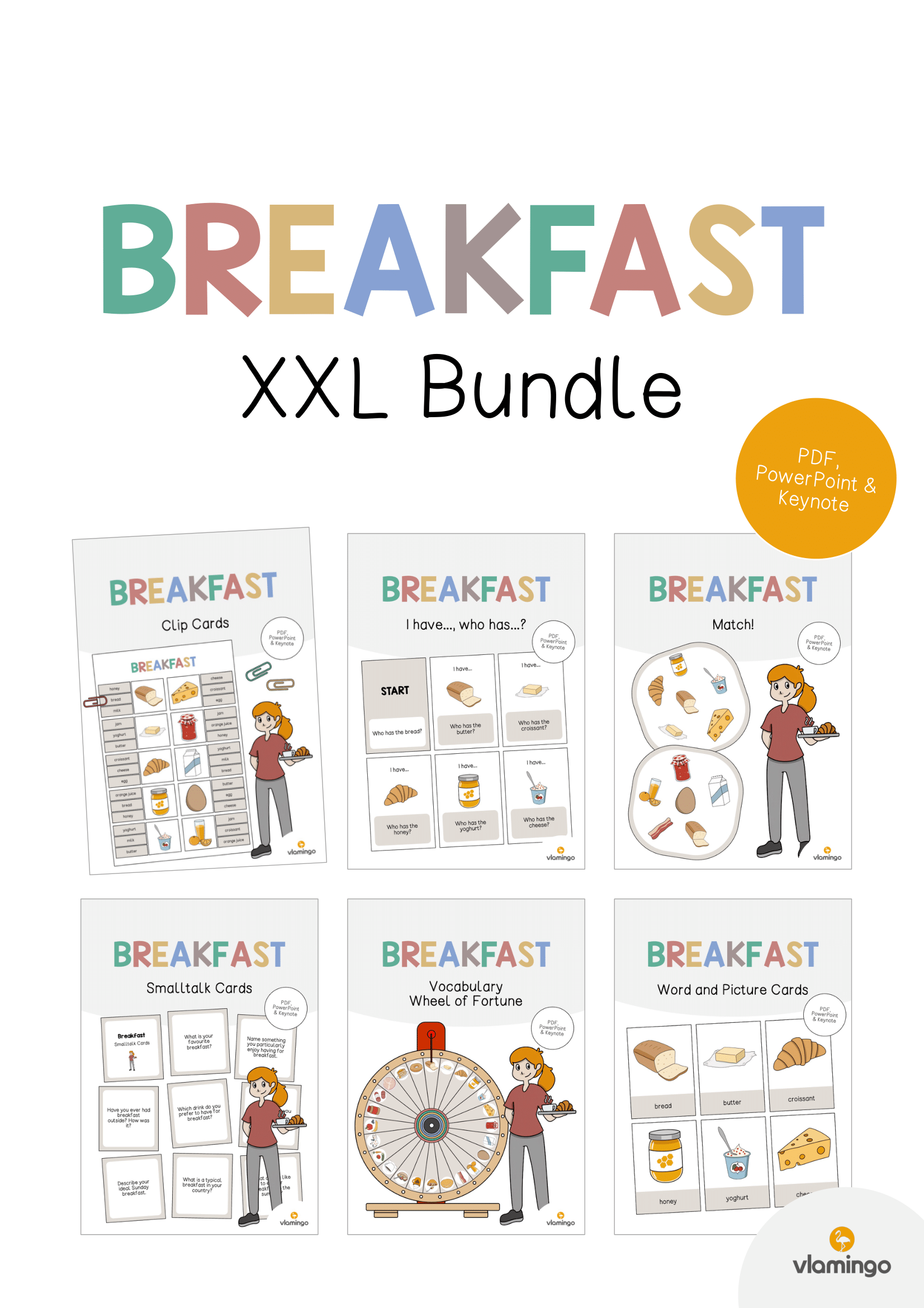 BREAKFAST: Paquete XXL de materiales para la clase de inglés (Desayuno ...