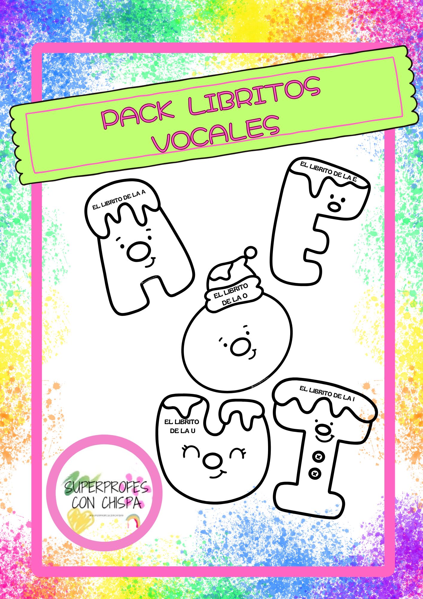 PACK LIBRITOS VOCALES - material didáctico de las asignaturas Lengua y ...