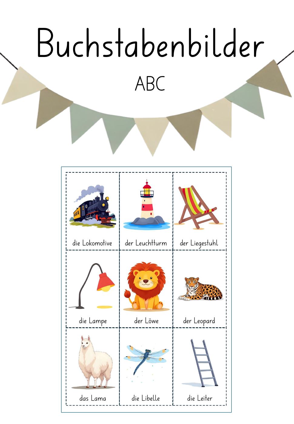 (wachsendes) Materialpaket: Buchstabenbilder | Anlaute ...