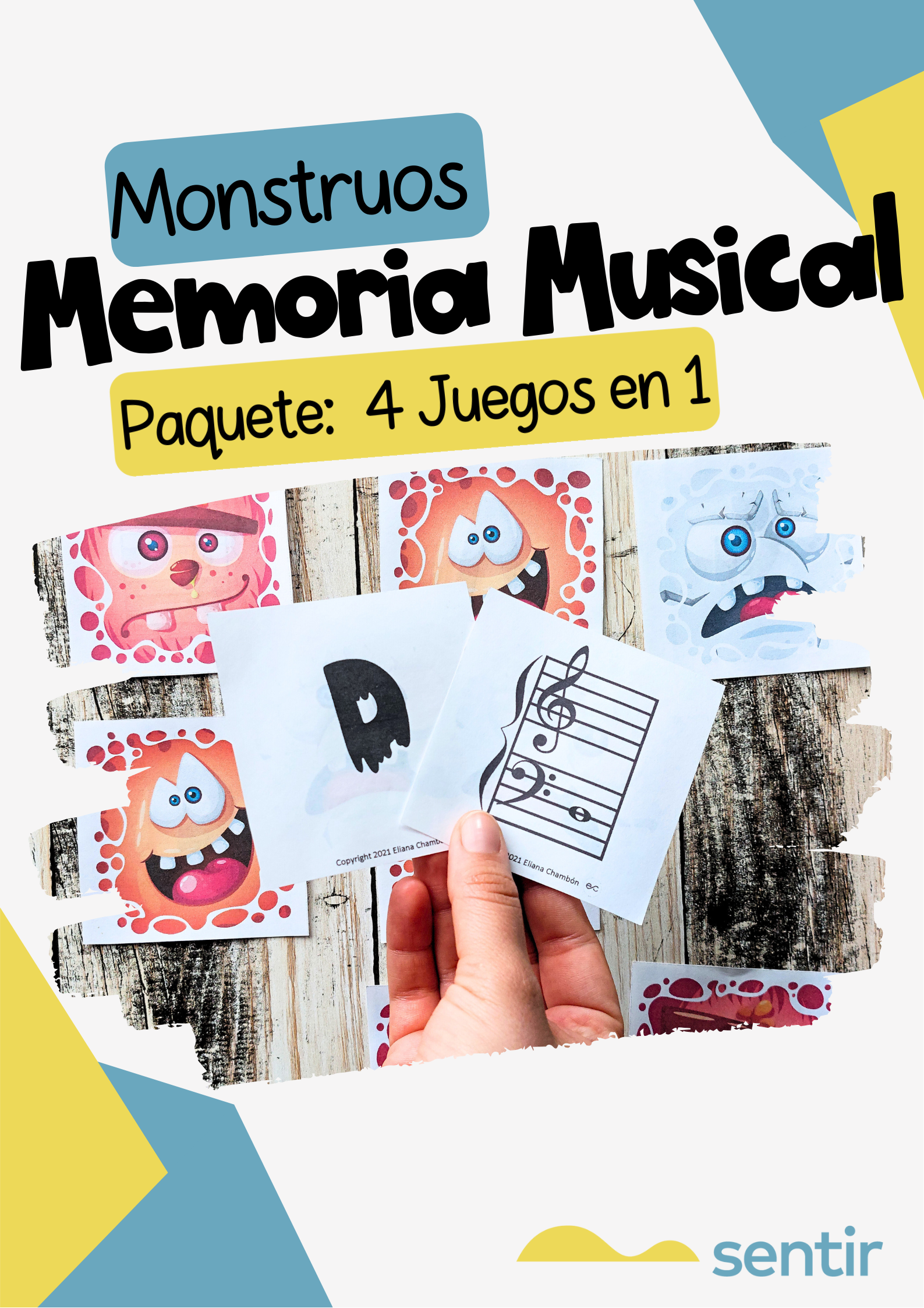 Paquete de Juegos de Memoria Musical – Lectura de Notas en Clave de Sol ...