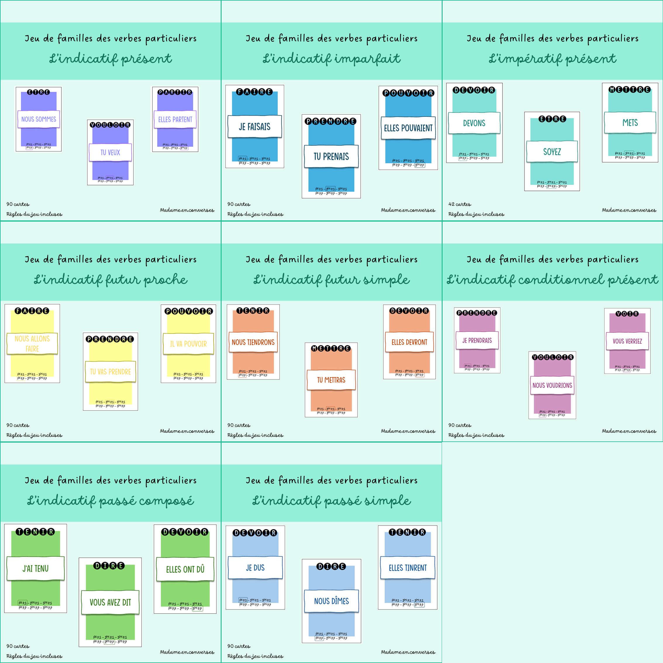 DOUBLE PACK - Jeux de conjugaison P5 et P6 - Ressource pédagogique pour ...