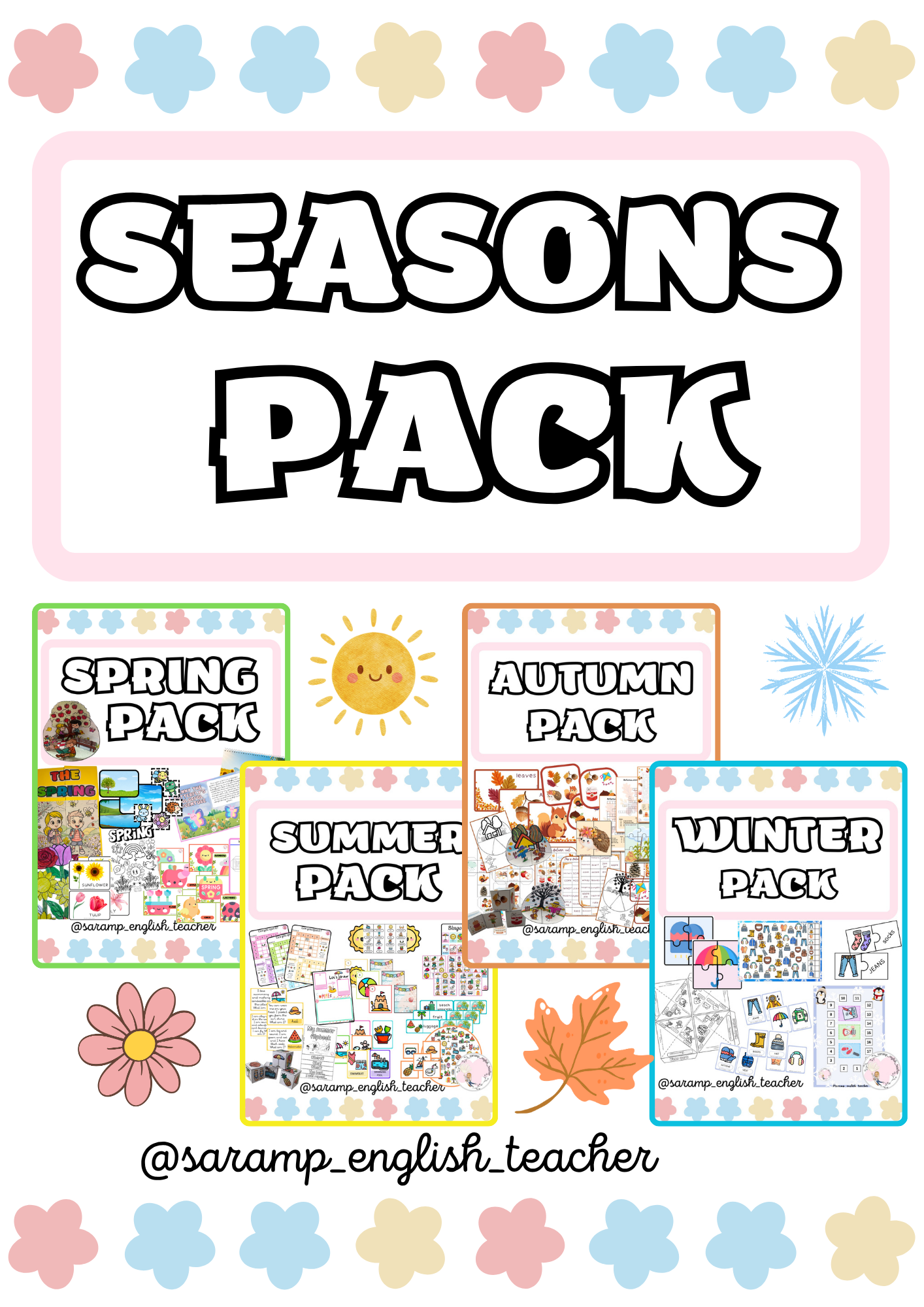 SEASONS FULL PACK (SPRING, SUMMER, AUTUMN & WINTER) - material de la ...
