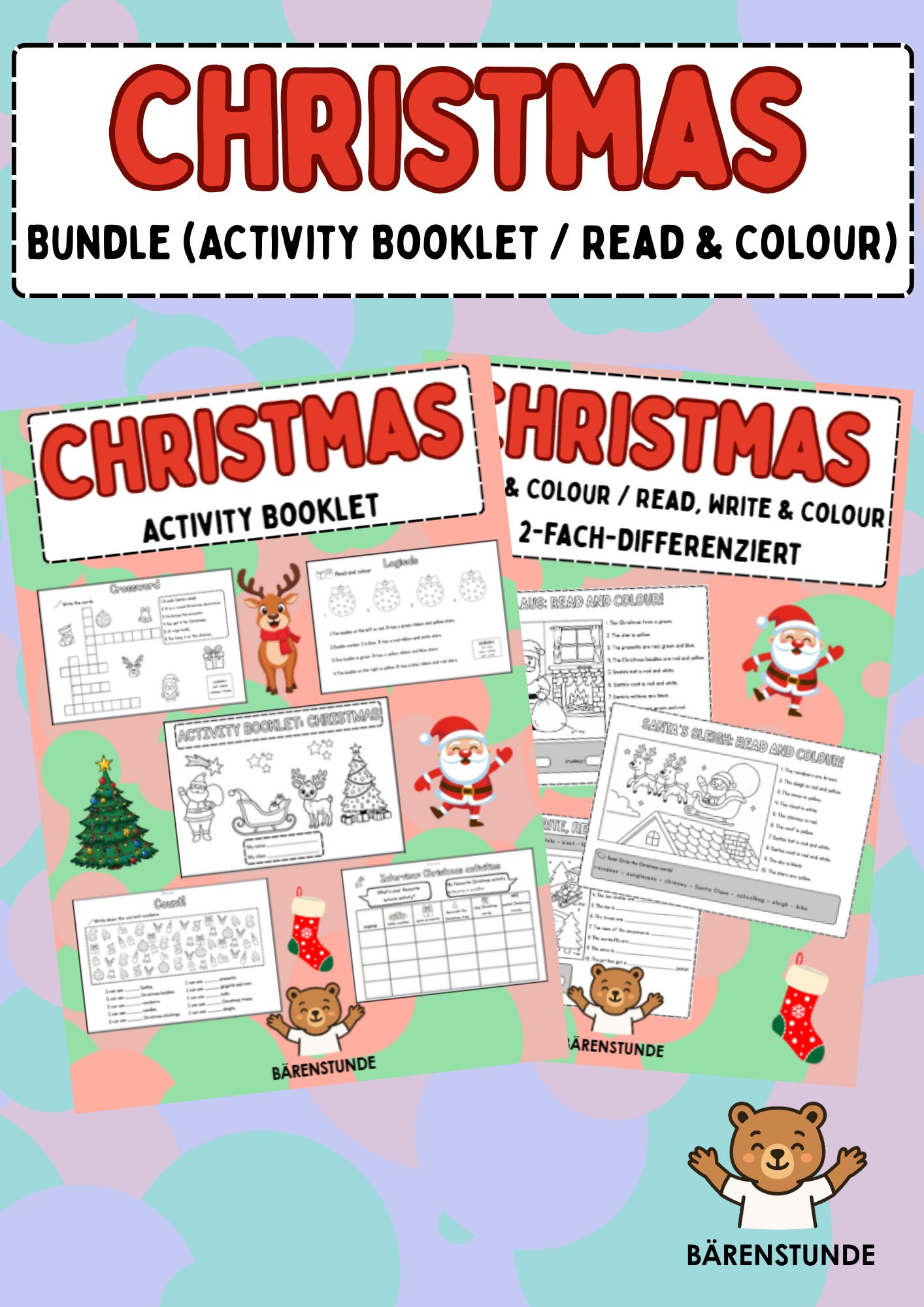 Christmas: Activity Booklet / Read & Colour (Bundle) (Englisch ...