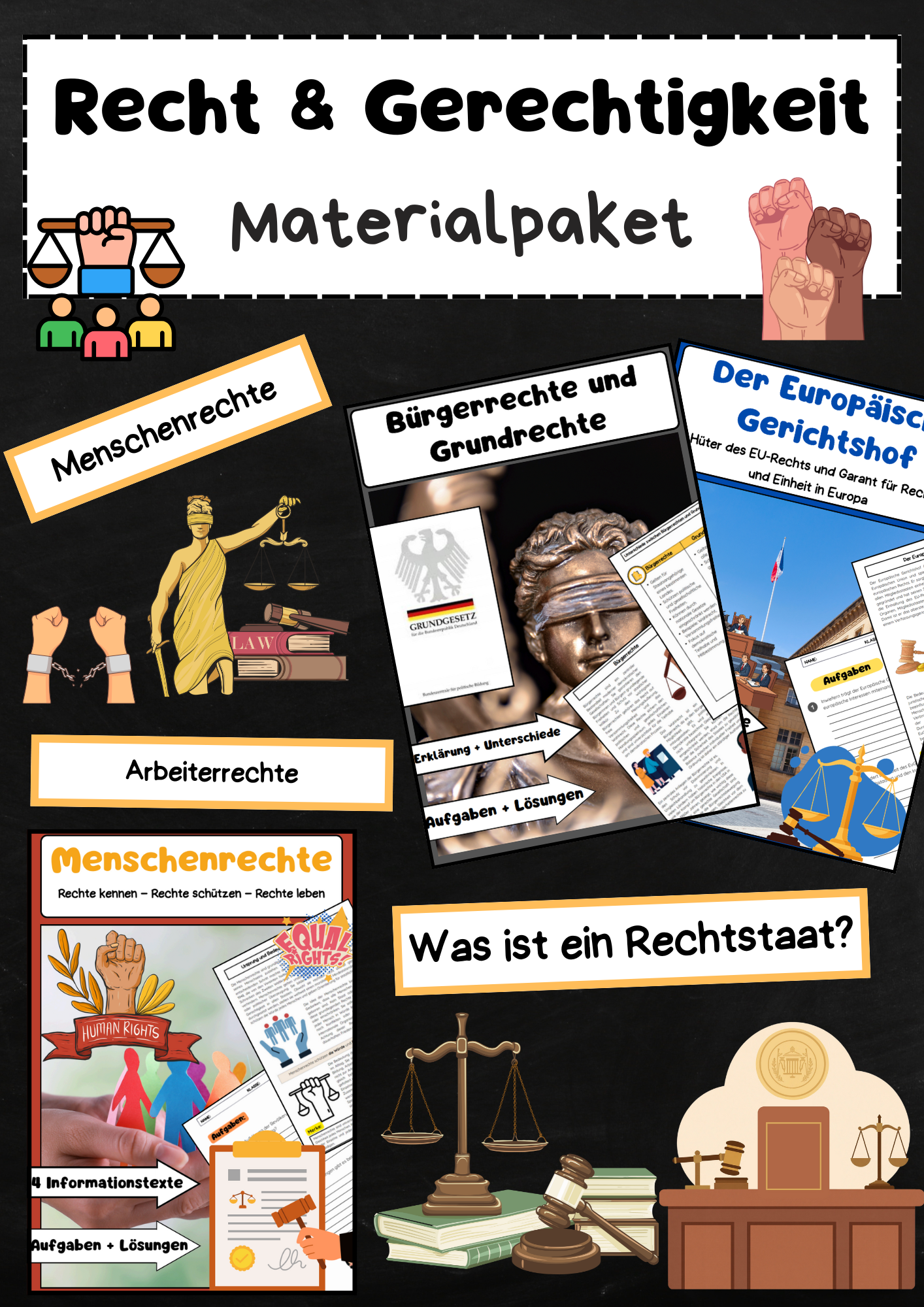 Recht & Gerechtigkeit Paket: Menschenrechte, Frauenrechte, Rechtsstaat ...
