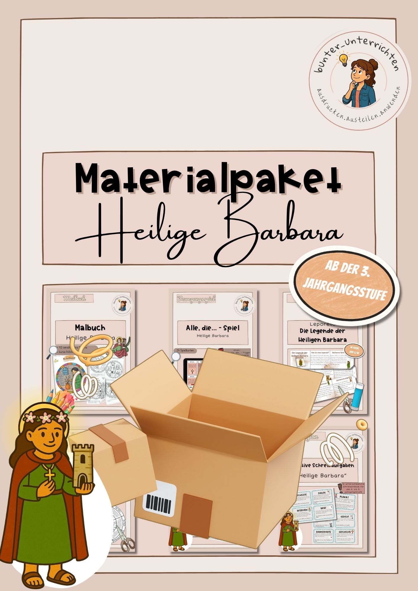 (Wachsendes) Materialpaket "Legende der Heiligen Barbara ...