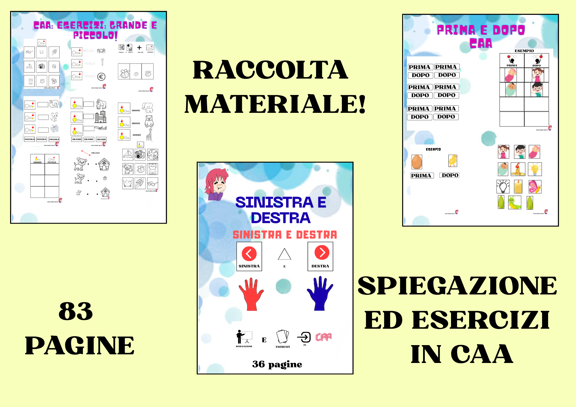 CAA: destra e sinistra, grande e piccolo, prima e dopo - Materiale ...