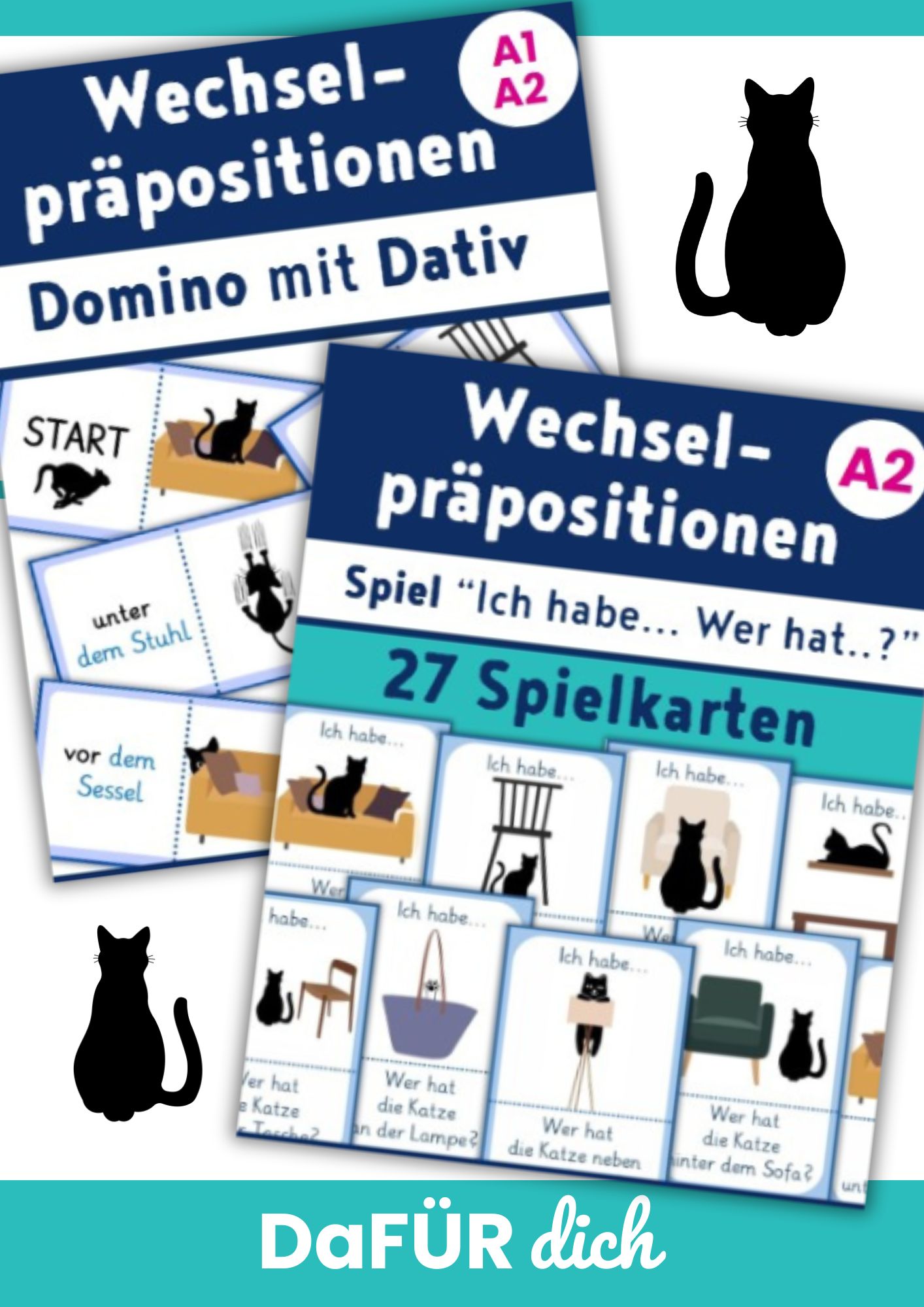 Wechselpräpositionen mit Dativ | Spiele | DaF DaZ – Unterrichtsmaterial ...