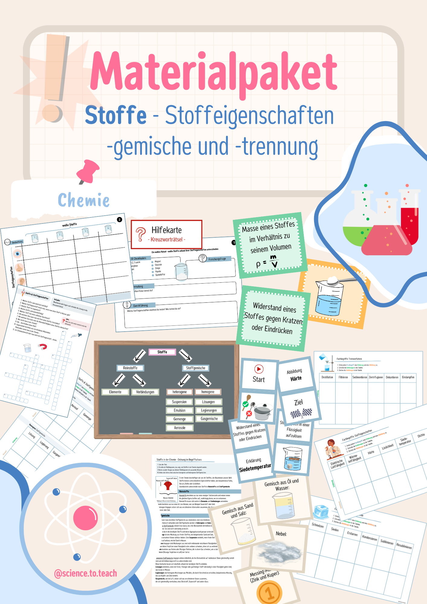 Materialpaket - Stoffe, Stoffeigenschaften, -gemische & -trennung ...