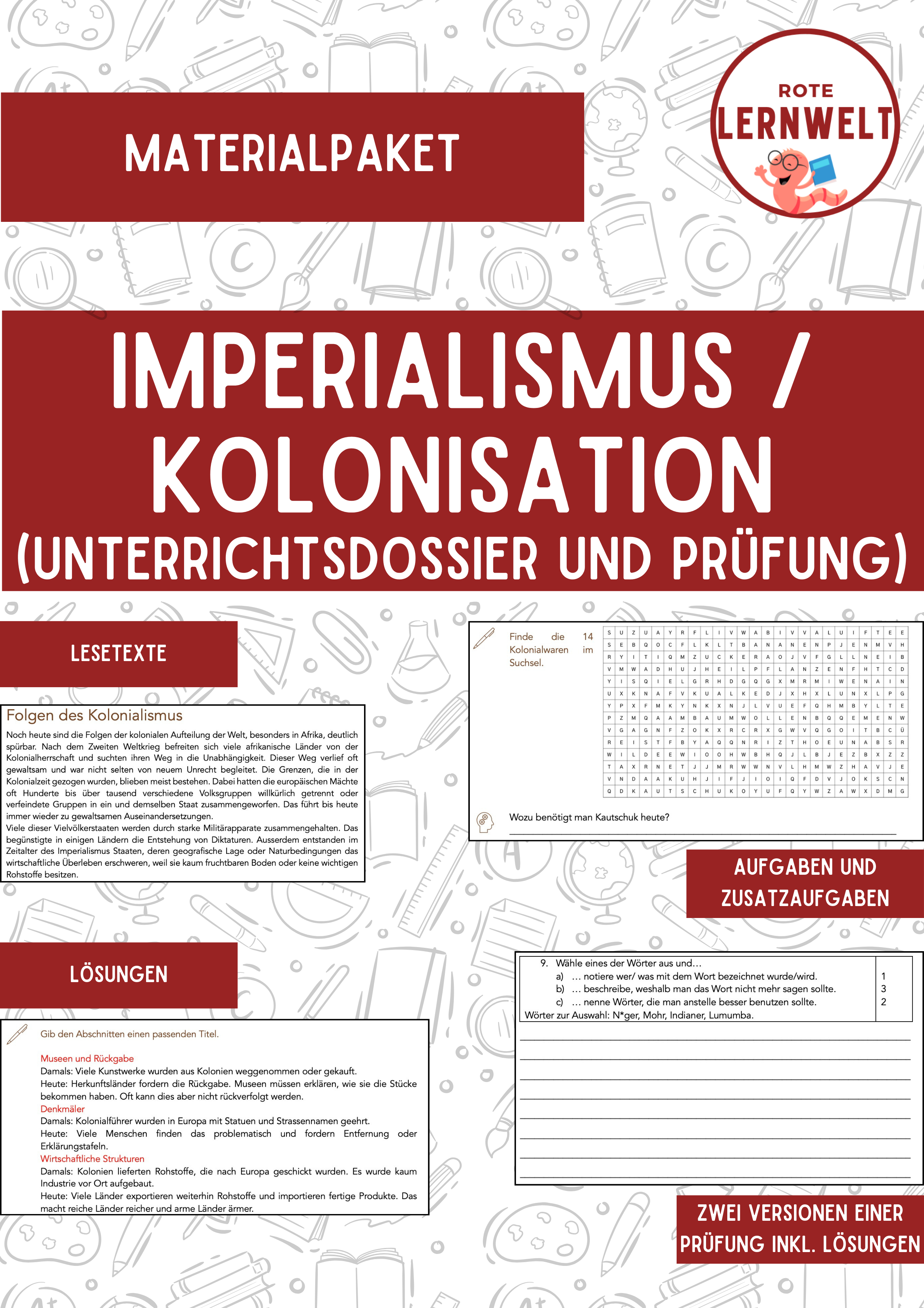 Materialpaket "Imperialismus/ Kolonisation" – Unterrichtsmaterial im ...