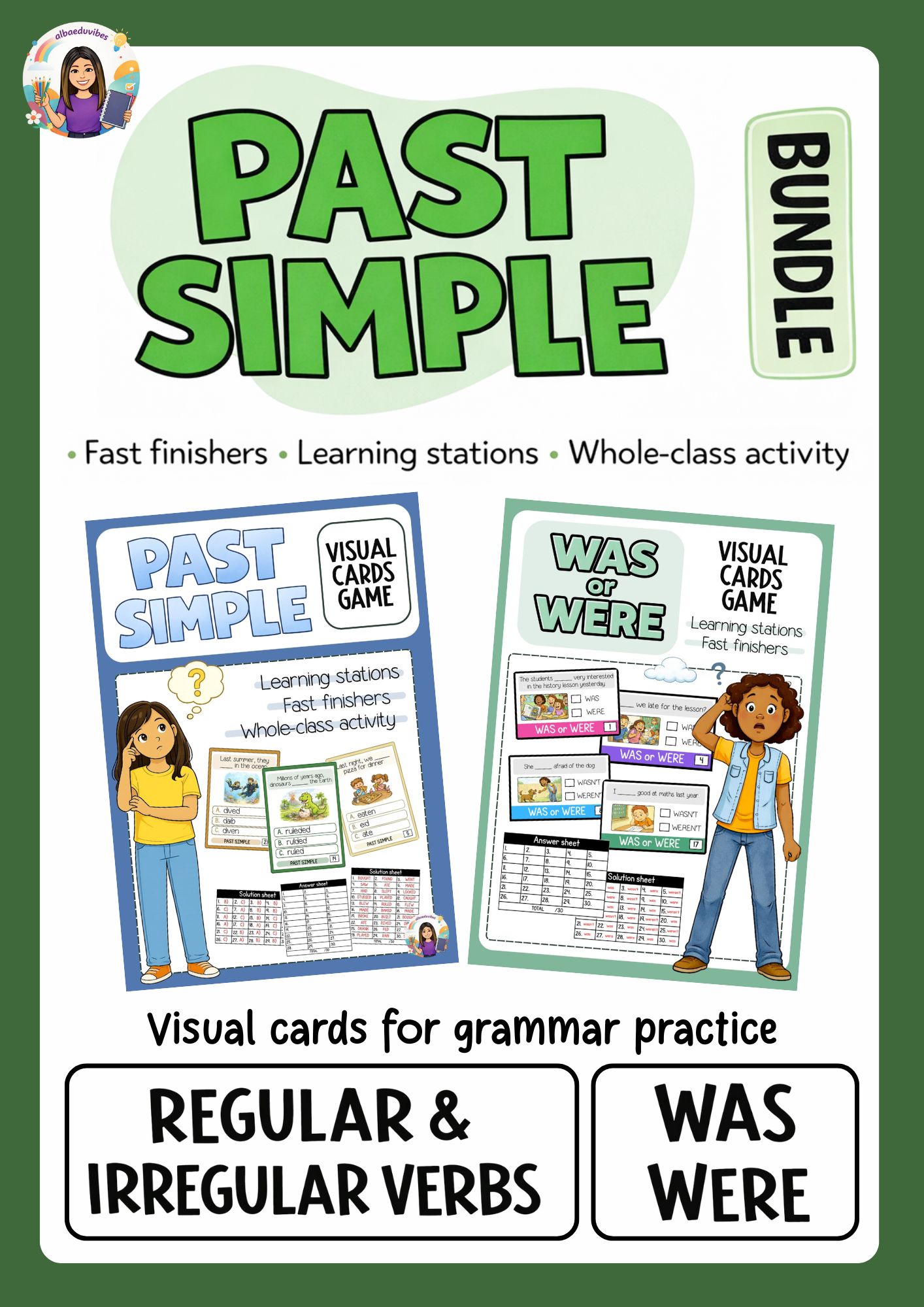 Past Simple (Bundle) - Ressource pédagogique pour ton cours de Anglais