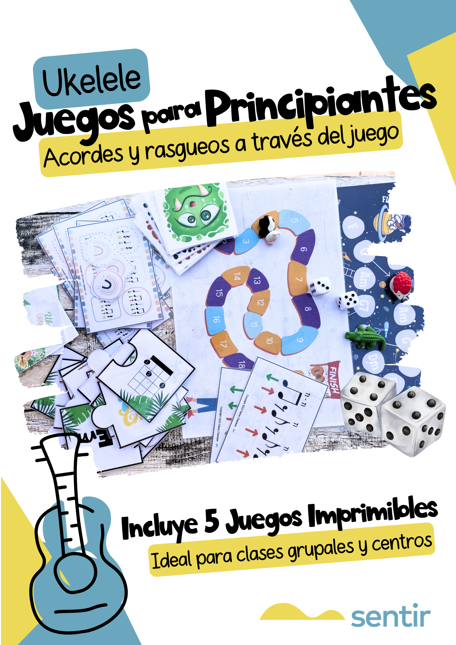 Juegos de Ukelele para Principiantes – Paquete Imprimible de Acordes y ...