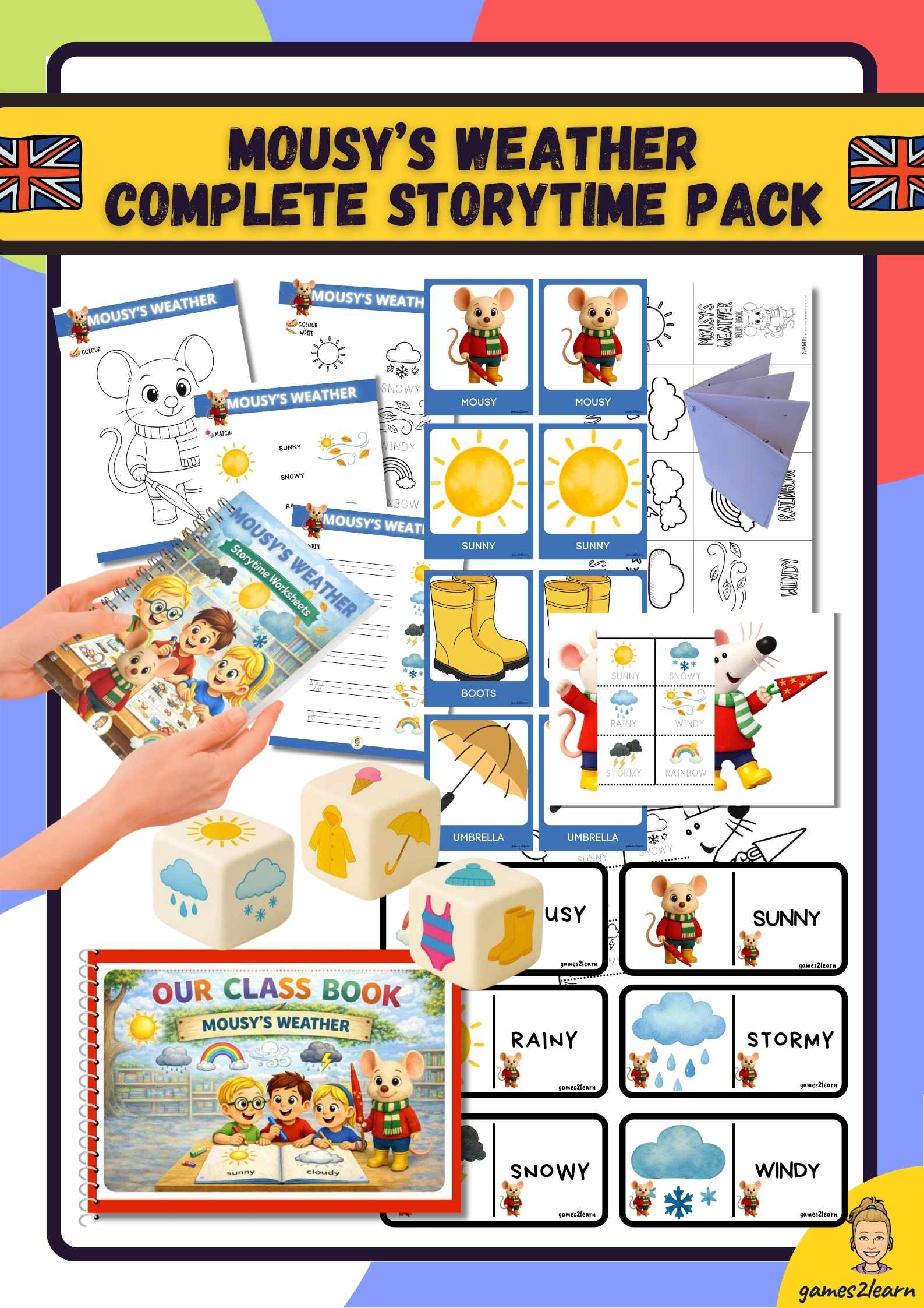 MOUSY'S WEATHER: Complete Storytime Pack – Unterrichtsmaterial im Fach ...