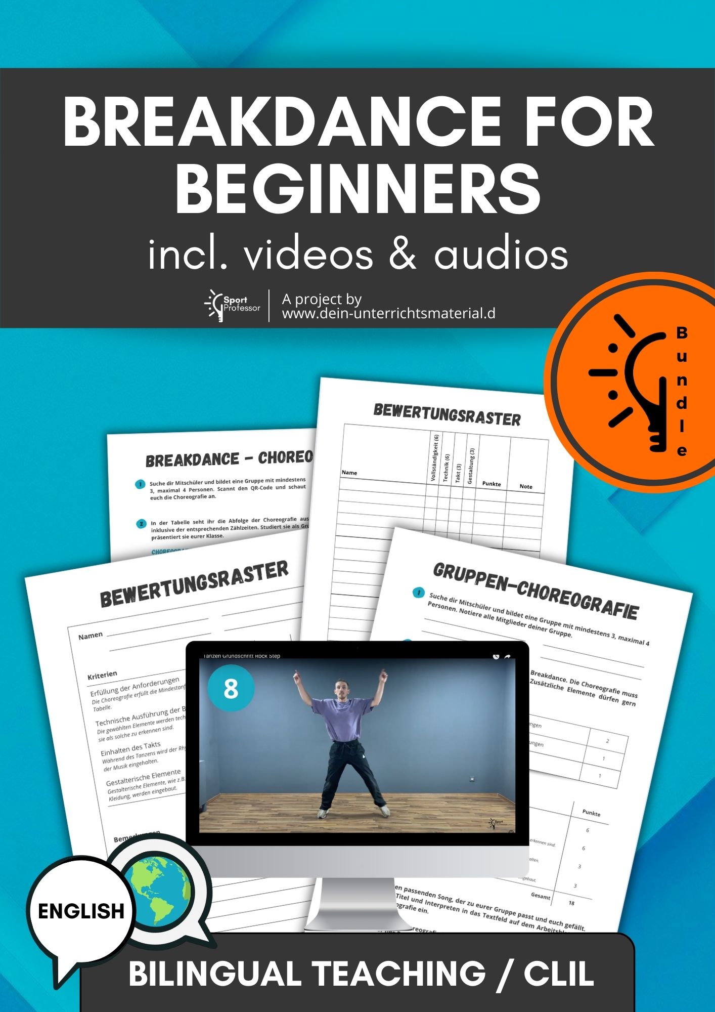 Bilingual Breakdance for Beginners - choreographies, illustrations ...