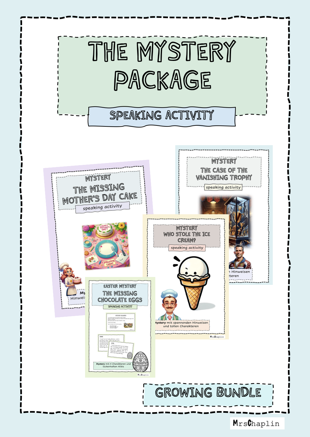 wachsendes Materialpaket - Mysterys – Unterrichtsmaterial im Fach Englisch